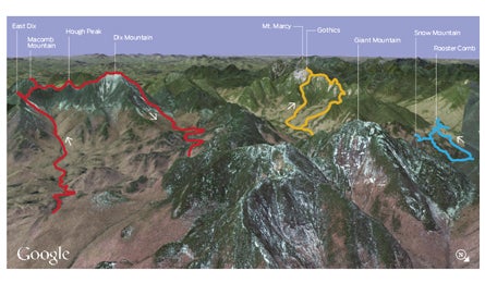 Mountain Map: Adirondacks - The High Peaks