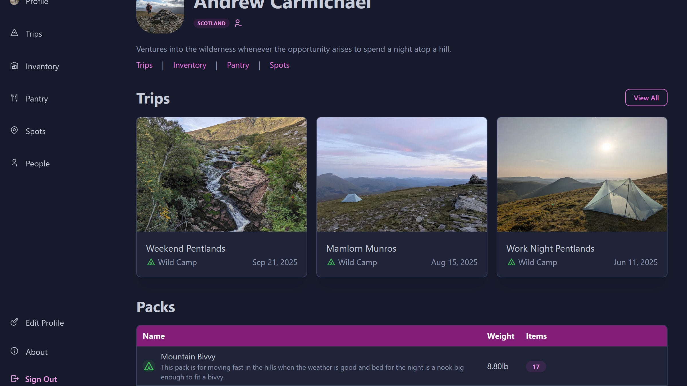 OutPack is the Best New Backpacking Trip Planner